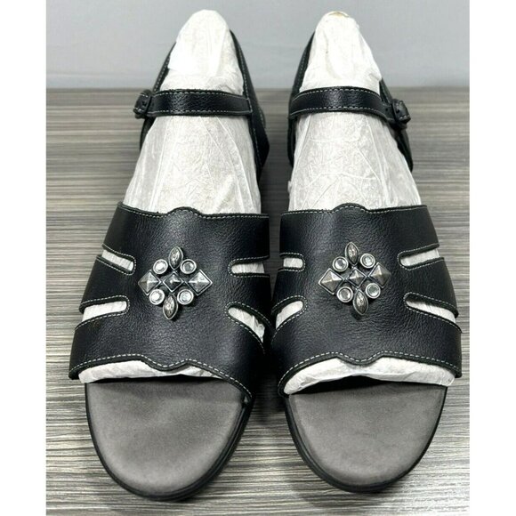 SAS | Shoes | Sas Helena Sandals Women 5 N Black Leather Shoes Tripad ...